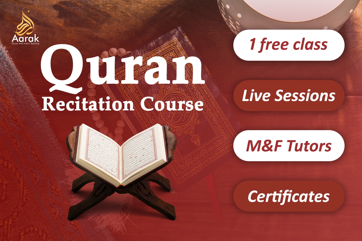 Quran Recitation Course - Aarak institute